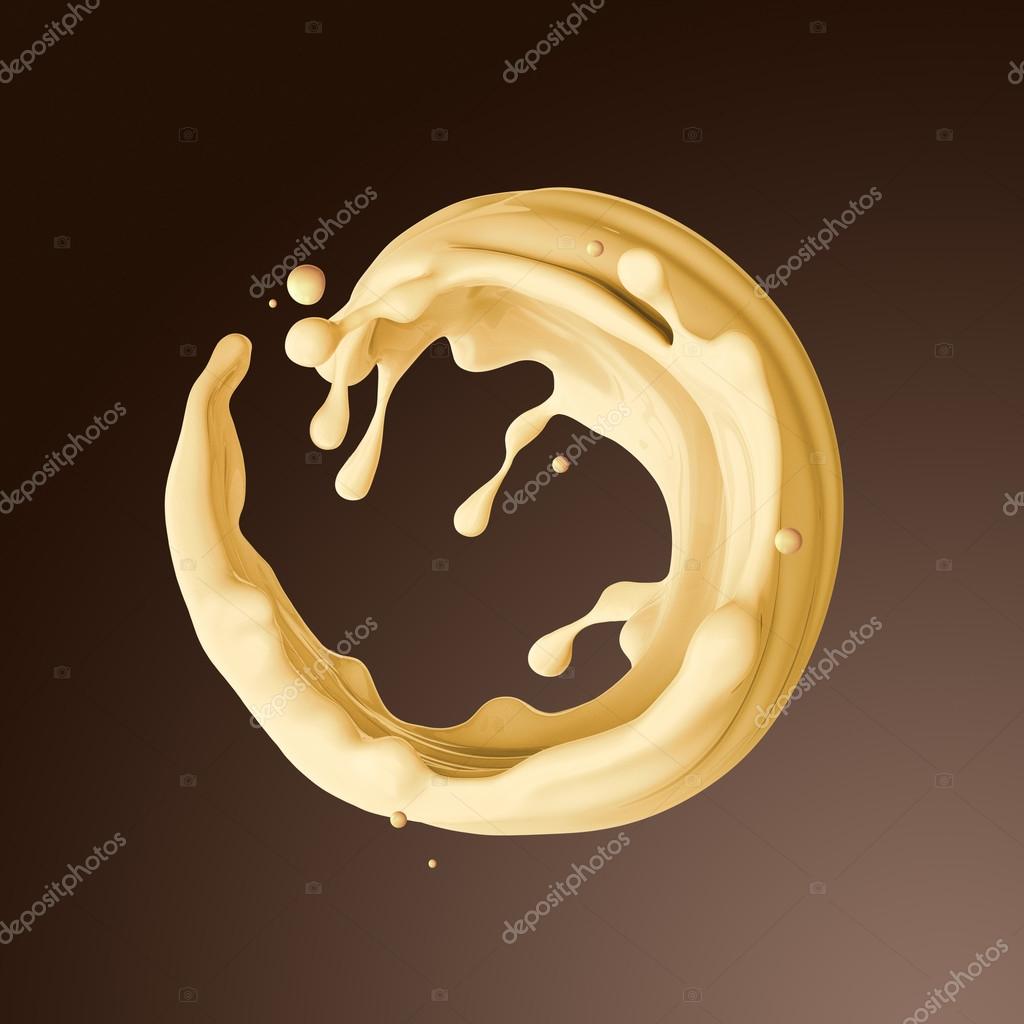 Round liquid splash — Stock Photo © wacomka #115506050