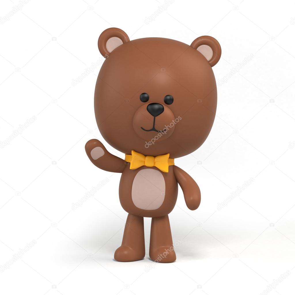 Little chocolate teddy bear standing Stock Illustration by ©wacomka ...