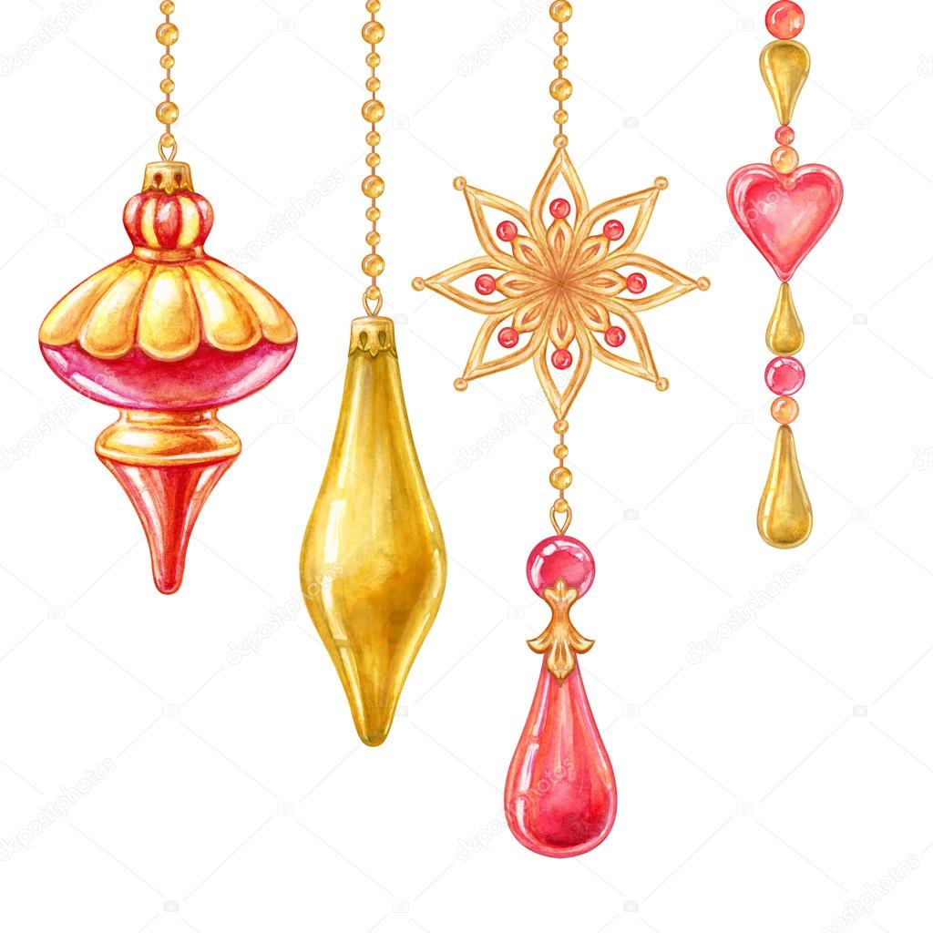 Christmas tree ornaments — Stock Photo © wacomka #91000862