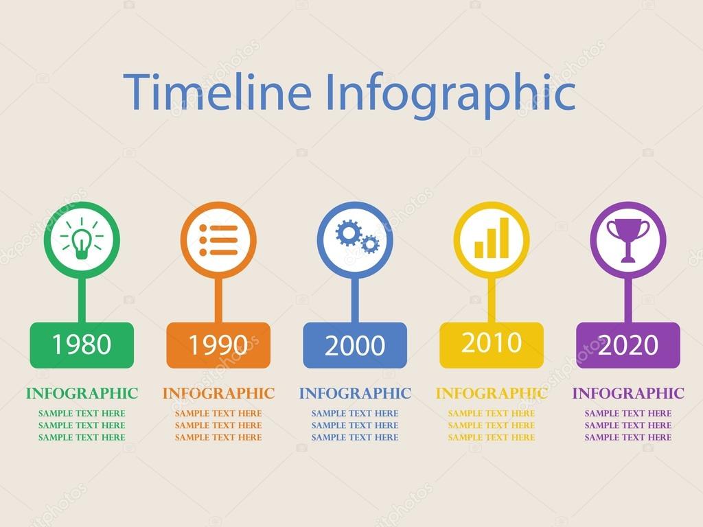 Timeline infographic — Stock Vector © Anika388 #53246125