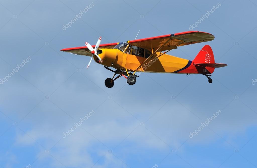 Aircraft in red and orange — Stock Photo © mountainpix #59841933