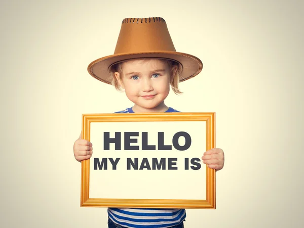 Text HELLO MY NAME IS. - Stock Image - Everypixel