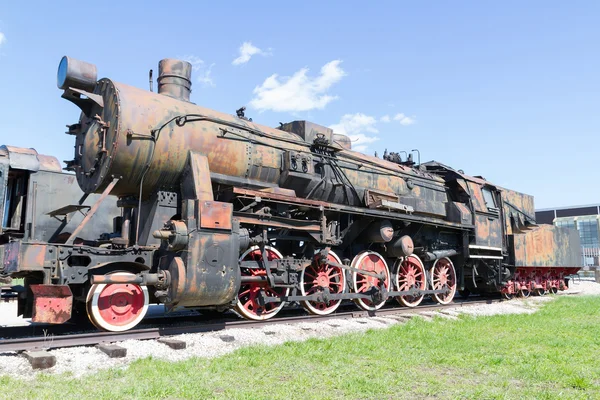 Old Soviet military train locomotive . Stock Photo by ©volkovslava ...