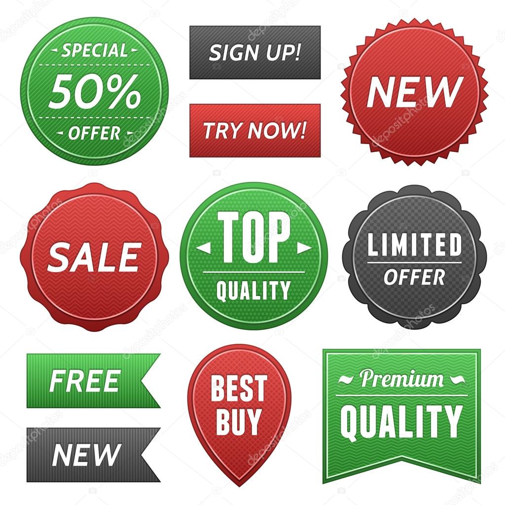 Web Labels Stock Vector Image by ©cajoer #66013981