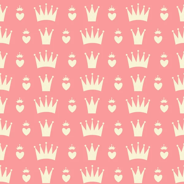 Princess crown background. Vector seamless pattern ⬇ Vector Image by ...