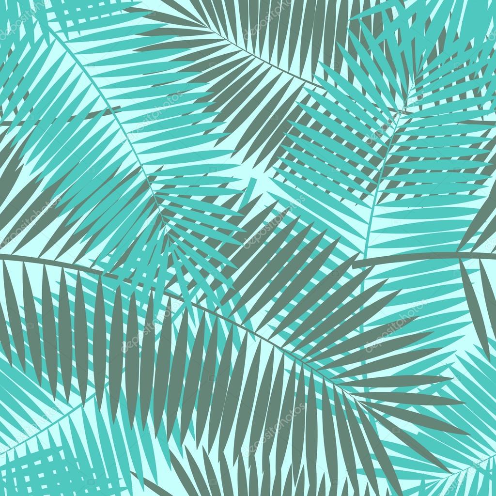 Palm Leaf Seamless Pattern Background Vector Illustration — Stock ... Palm Leaf Seamless Pattern Background Vector Illustration — Stock ...