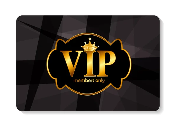 Golden and platinum VIP card template - type design with crown, and ...