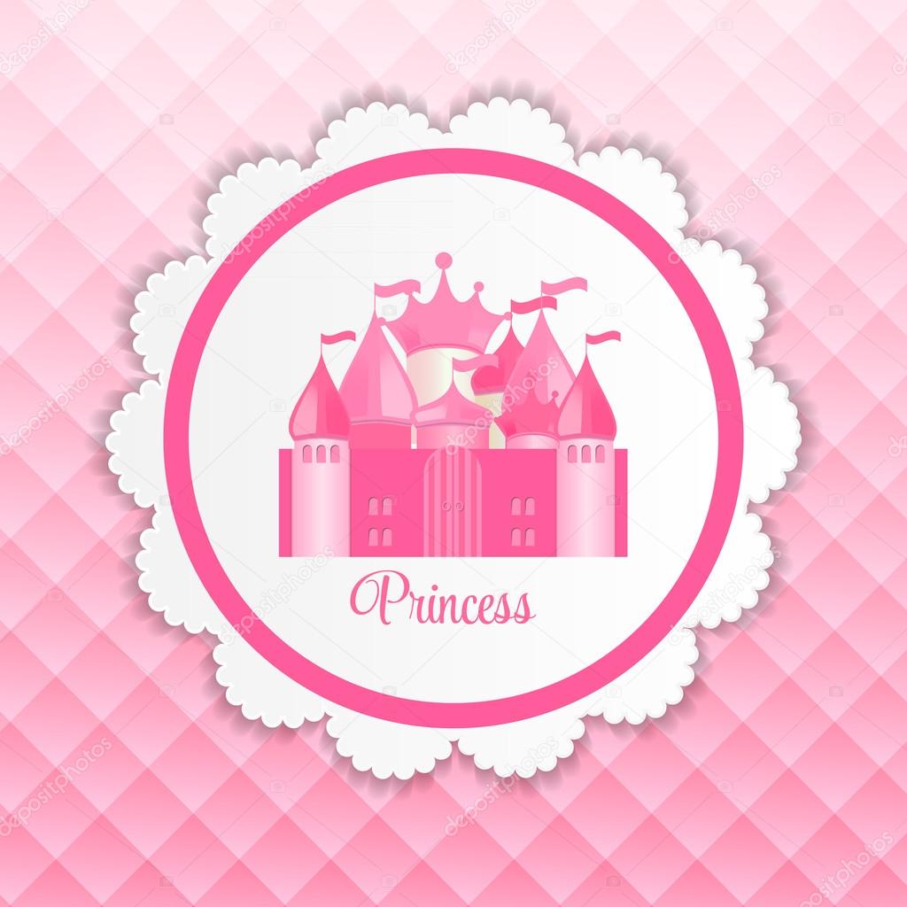 Princess Background With Castle Vector Illustration Stock Vector Image