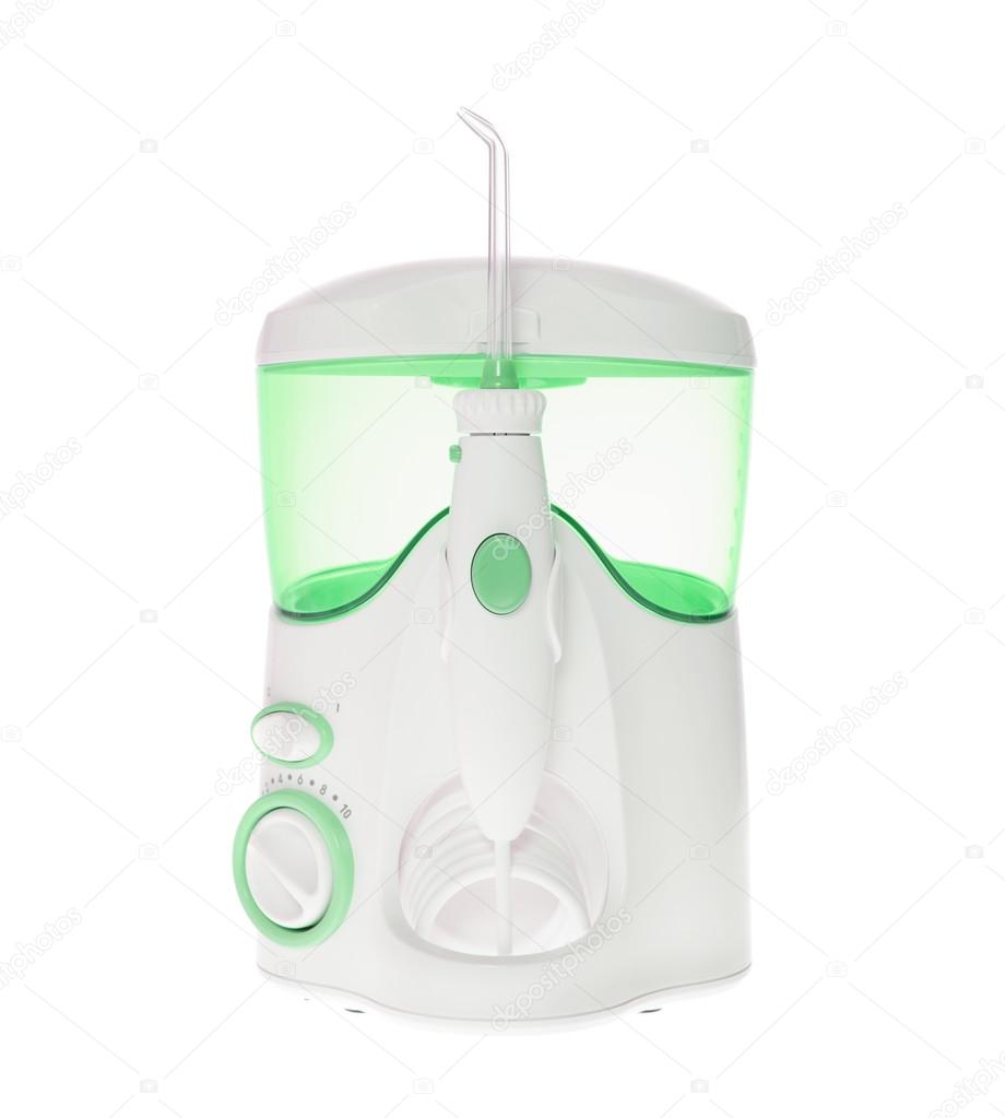 Brushing Teeth, Massage Gums. Irrigator for Oral Cavity Cleaning Stock ...