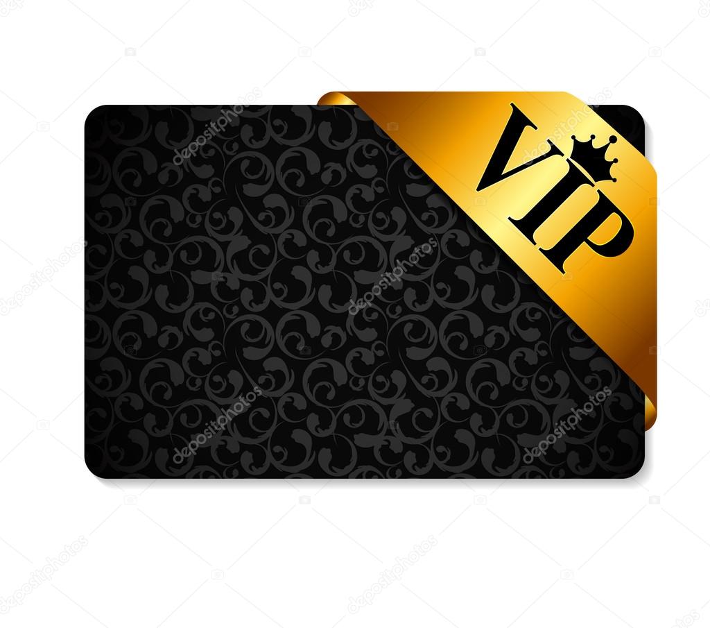 VIP Ribbon on Card Stock Vector by ©oleggankod 91854828