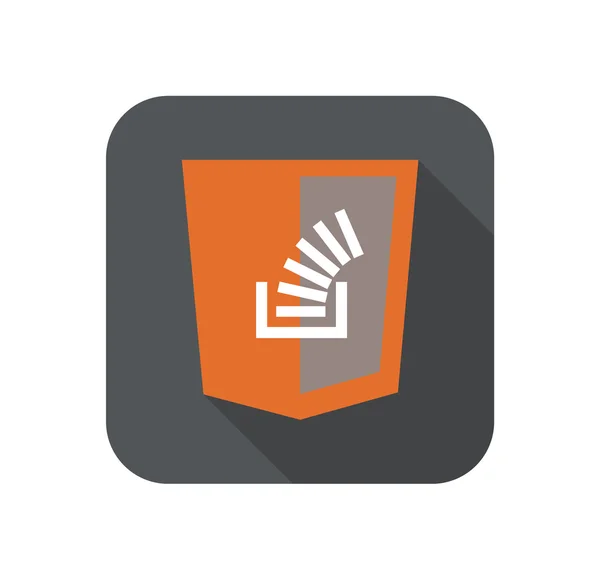 Illustration of blue shield with programming technology ajax asynchronous JavaScript, isolated ...