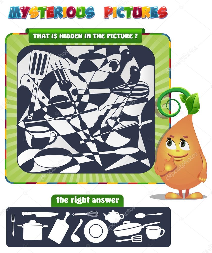 That is hidden in the picture Stock Vector Image by ©rodnikovay1 #101576840