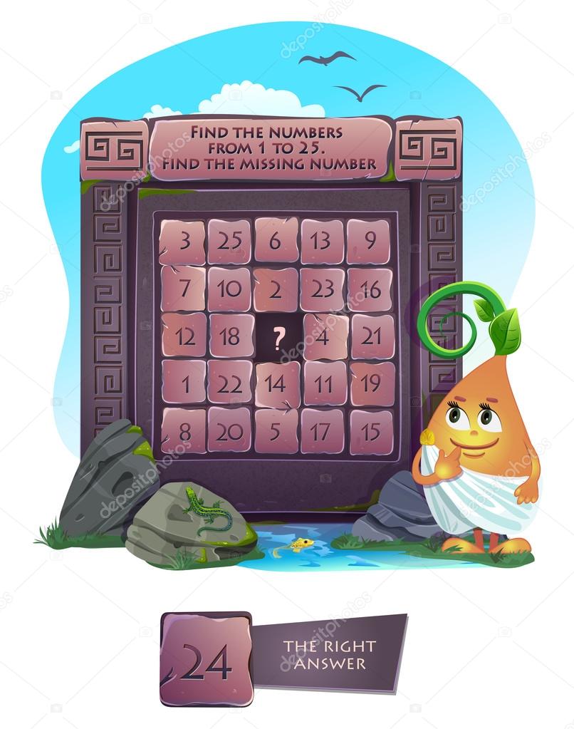 Find the missing number Stock Vector Image by ©rodnikovay1 #104132448