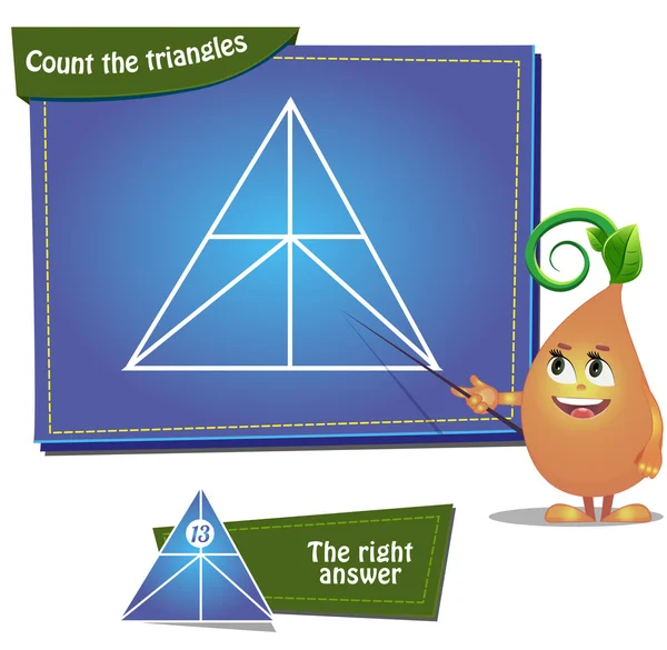Count the triangles — Stock Vector © rodnikovay1 #104327838