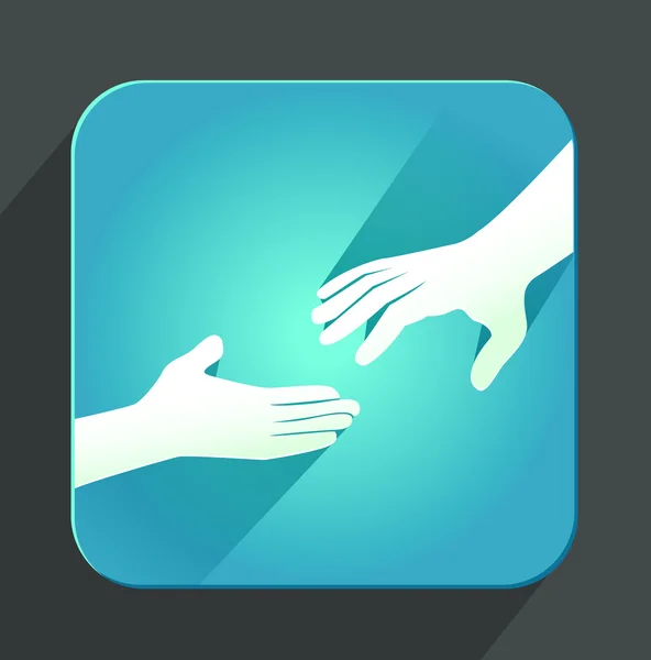 Helping hand Stock Vector Image by ©magagraphics #9866294