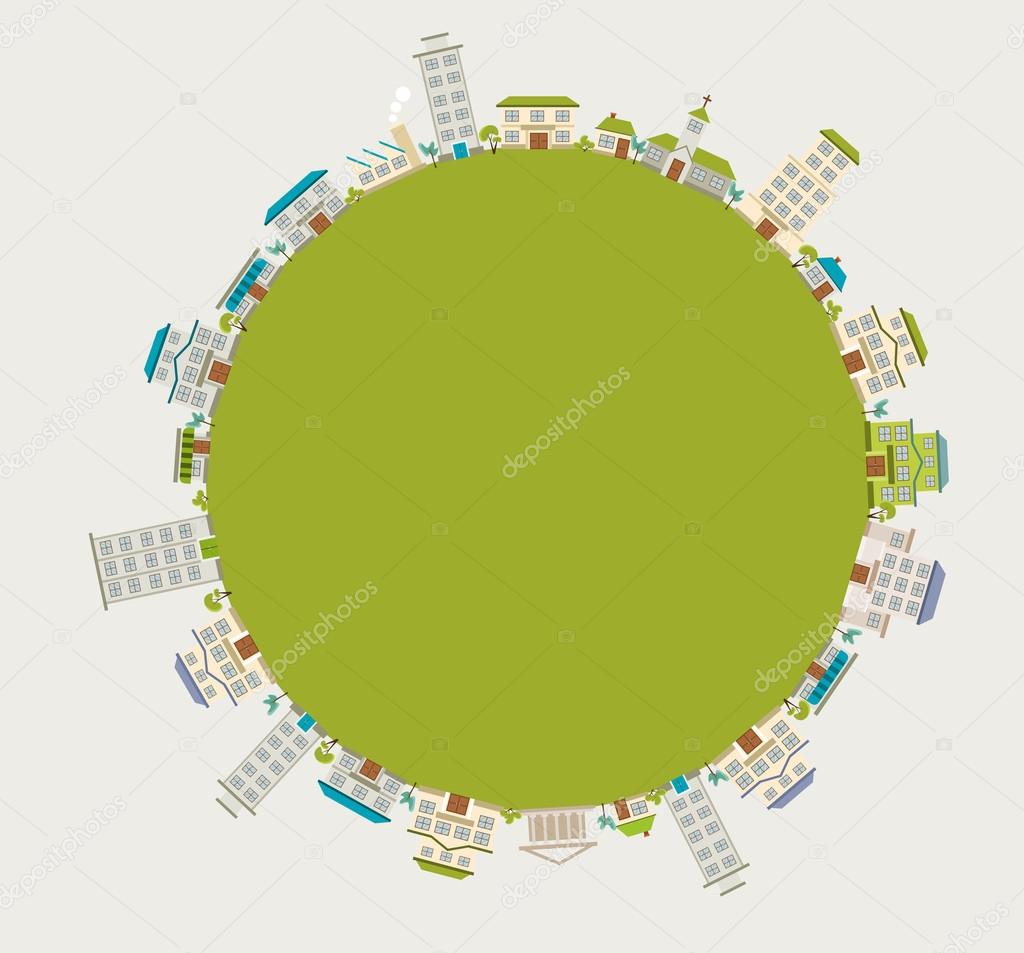 Earth globe with city Stock Vector Image by ©deniscristo #114499410