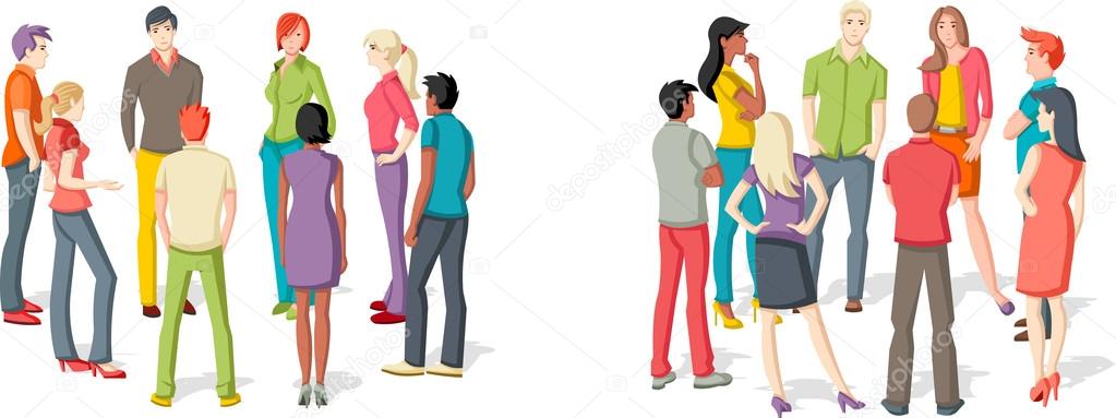People meeting. Reunion. — Stock Vector © deniscristo #72784319