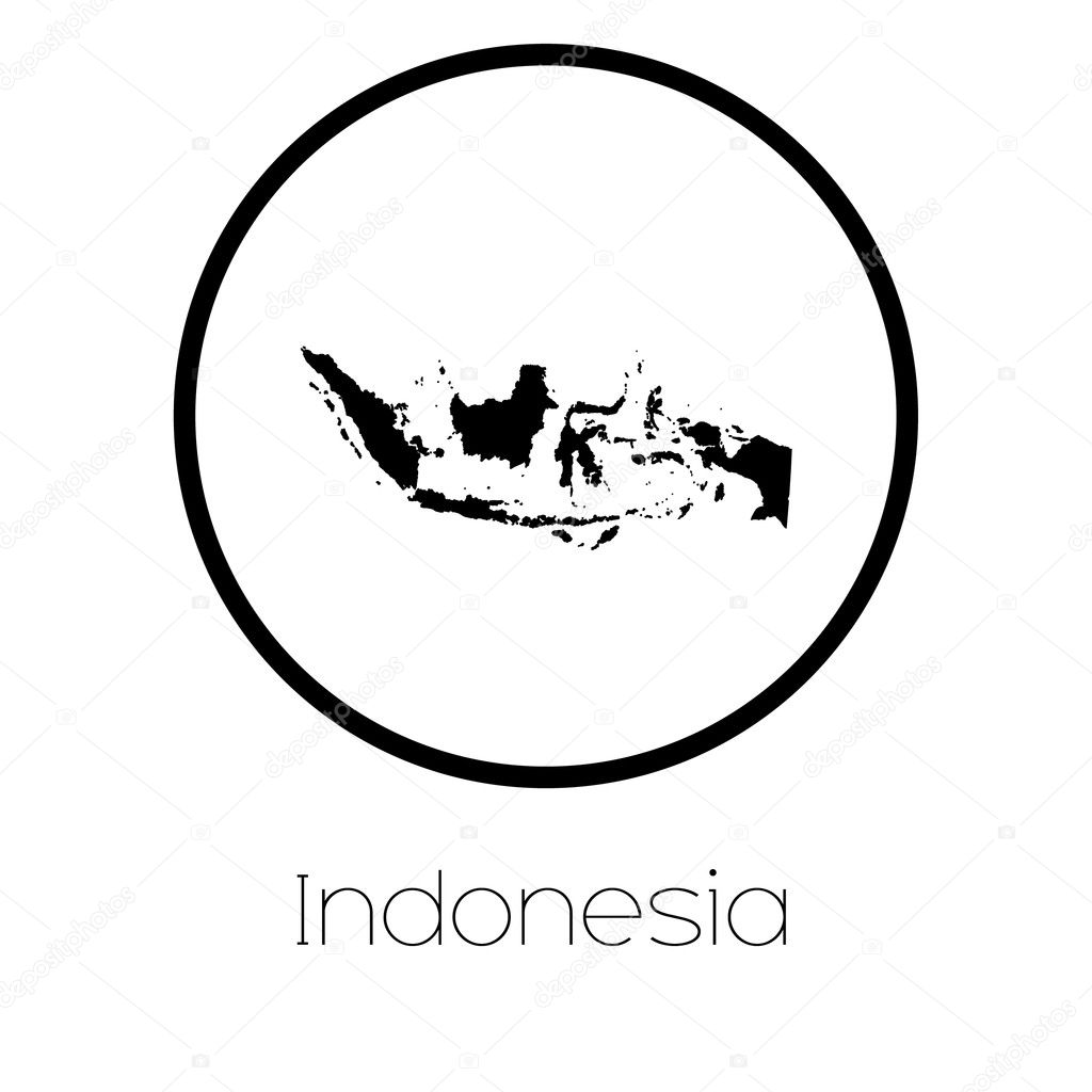 Map Country Indonesia Stock Vector by ©PaulStringer 100300294