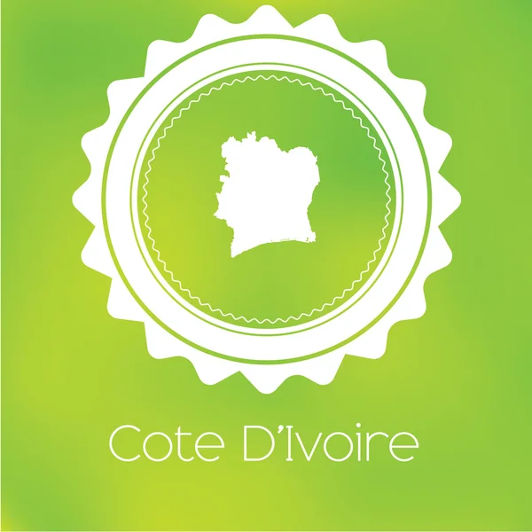 Map Country Cote Divoire Stock Vector by ©PaulStringer 100304526