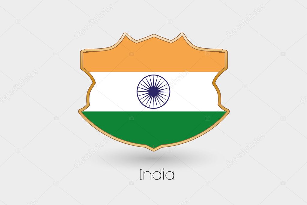 Shield Flag Illustration India Stock Illustration by ©PaulStringer ...