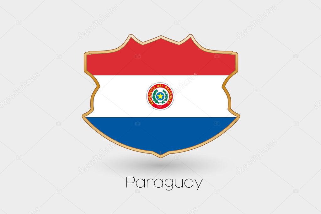 Shield Flag Illustration Paraguay Stock Illustration by ©PaulStringer #103663696