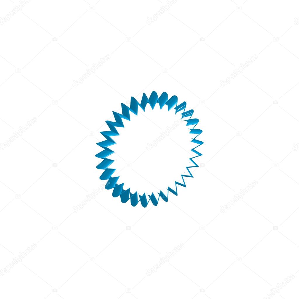Icon Illustration Isolated on a Background - Spikey Circle — Stock ...
