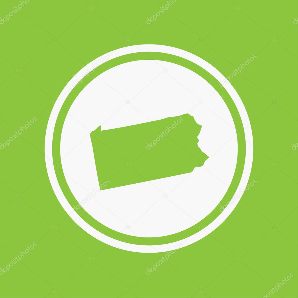 Map of the the state Pennsylvania — Stock Photo © PaulStringer #106583352