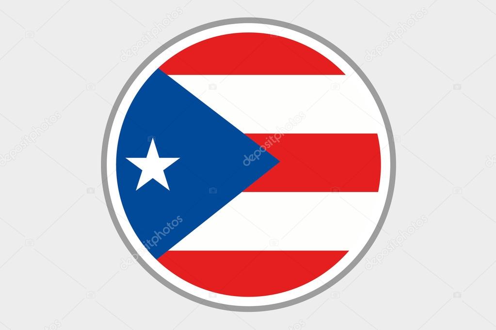3D Isometric Flag Illustration of the country of Puerto Rico — Stock ...