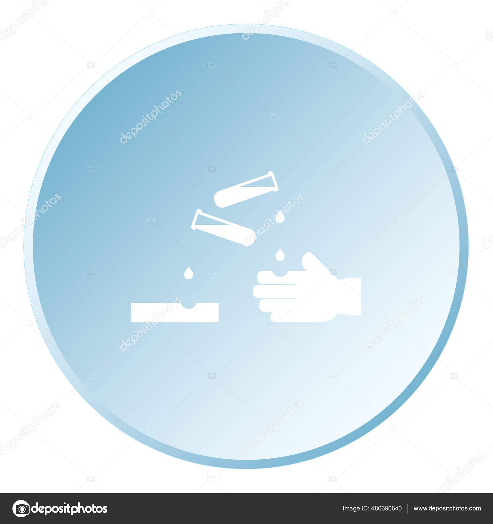 Illustrated Icon Isolated Background Acidic Substances Stock Vector by ...