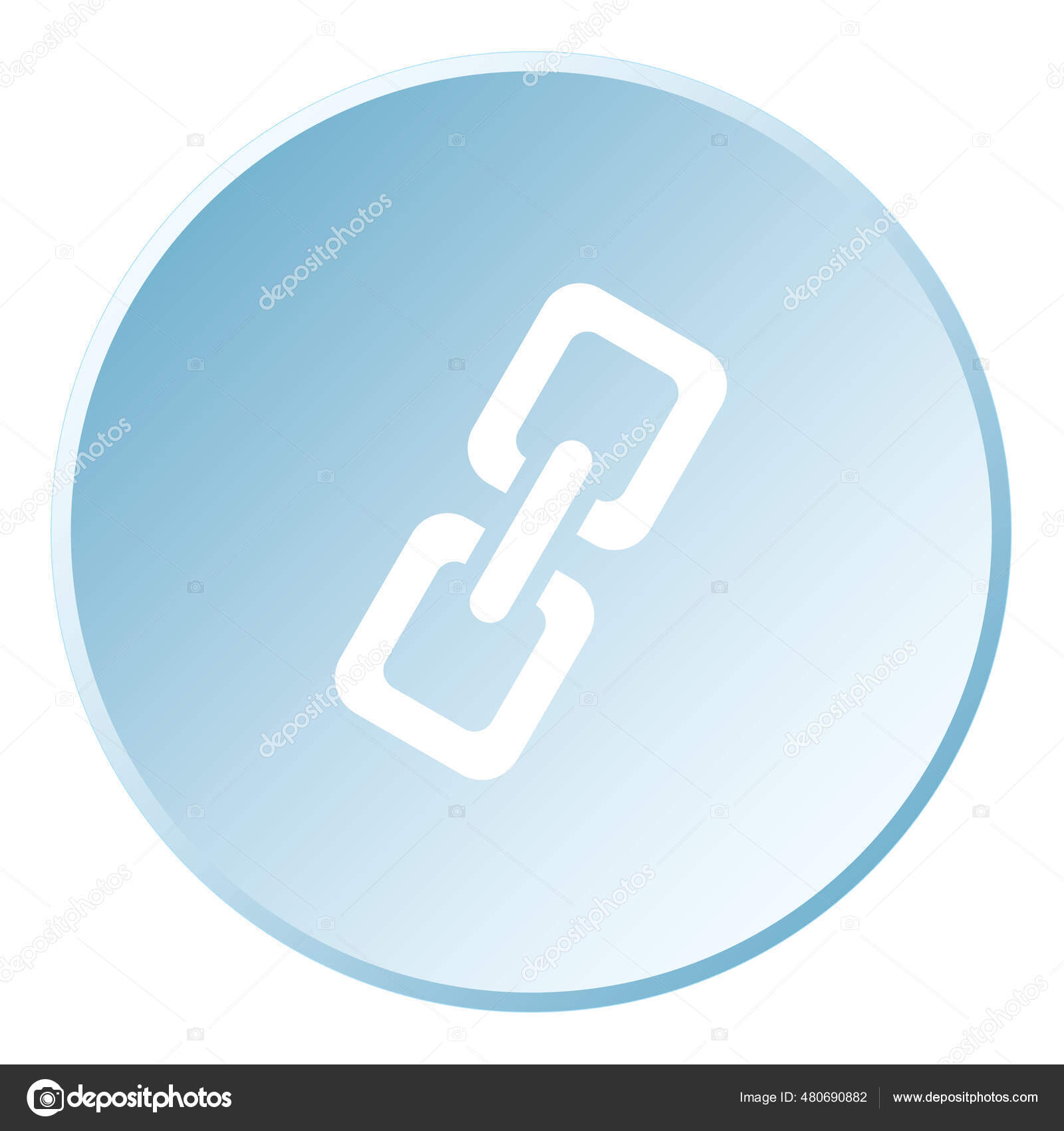Illustrated Icon Isolated Background Link Stock Vector by ©PaulStringer ...