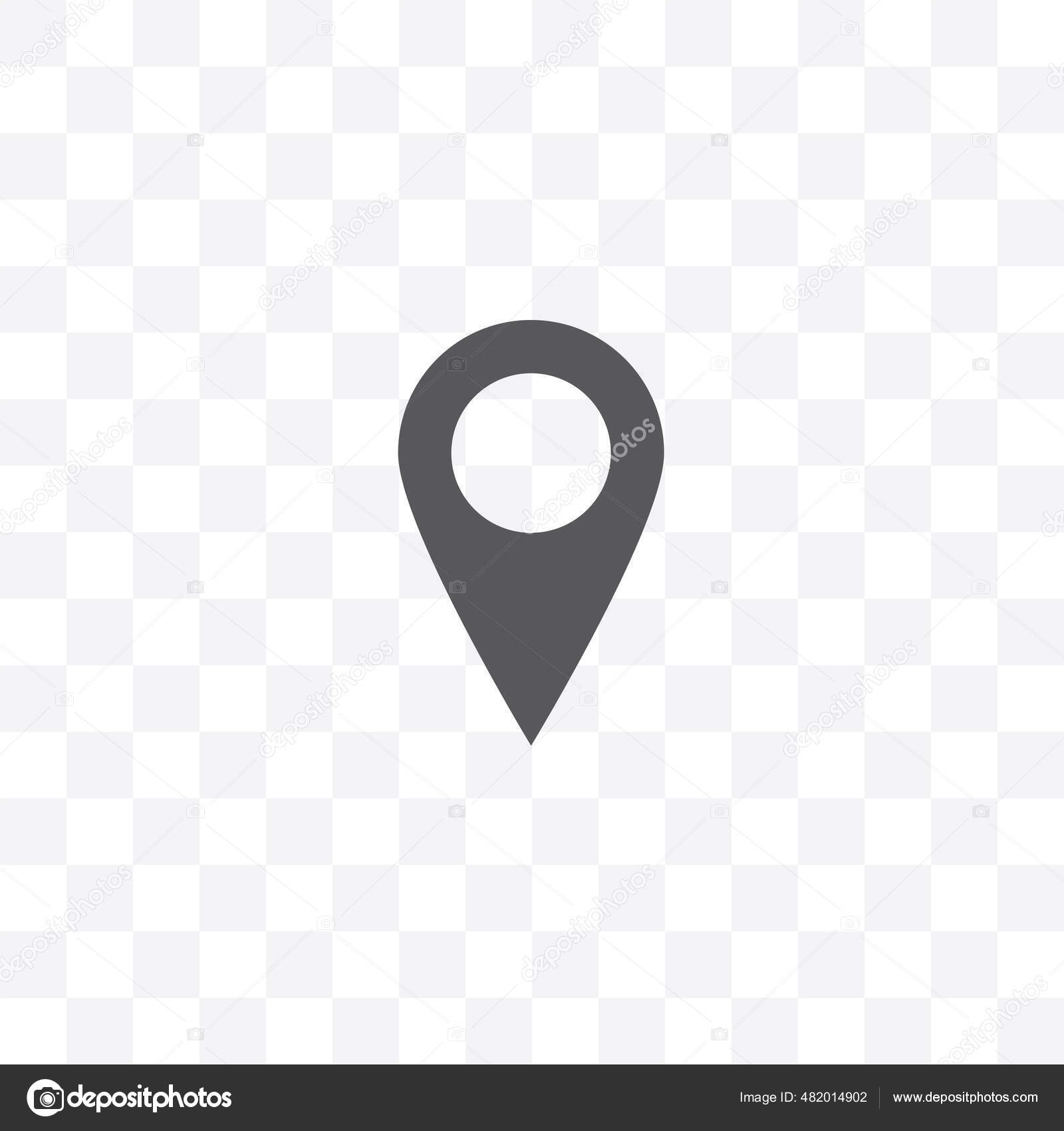Map Pointer Vector Icon Isolated Transparent Background Stock Vector by ...