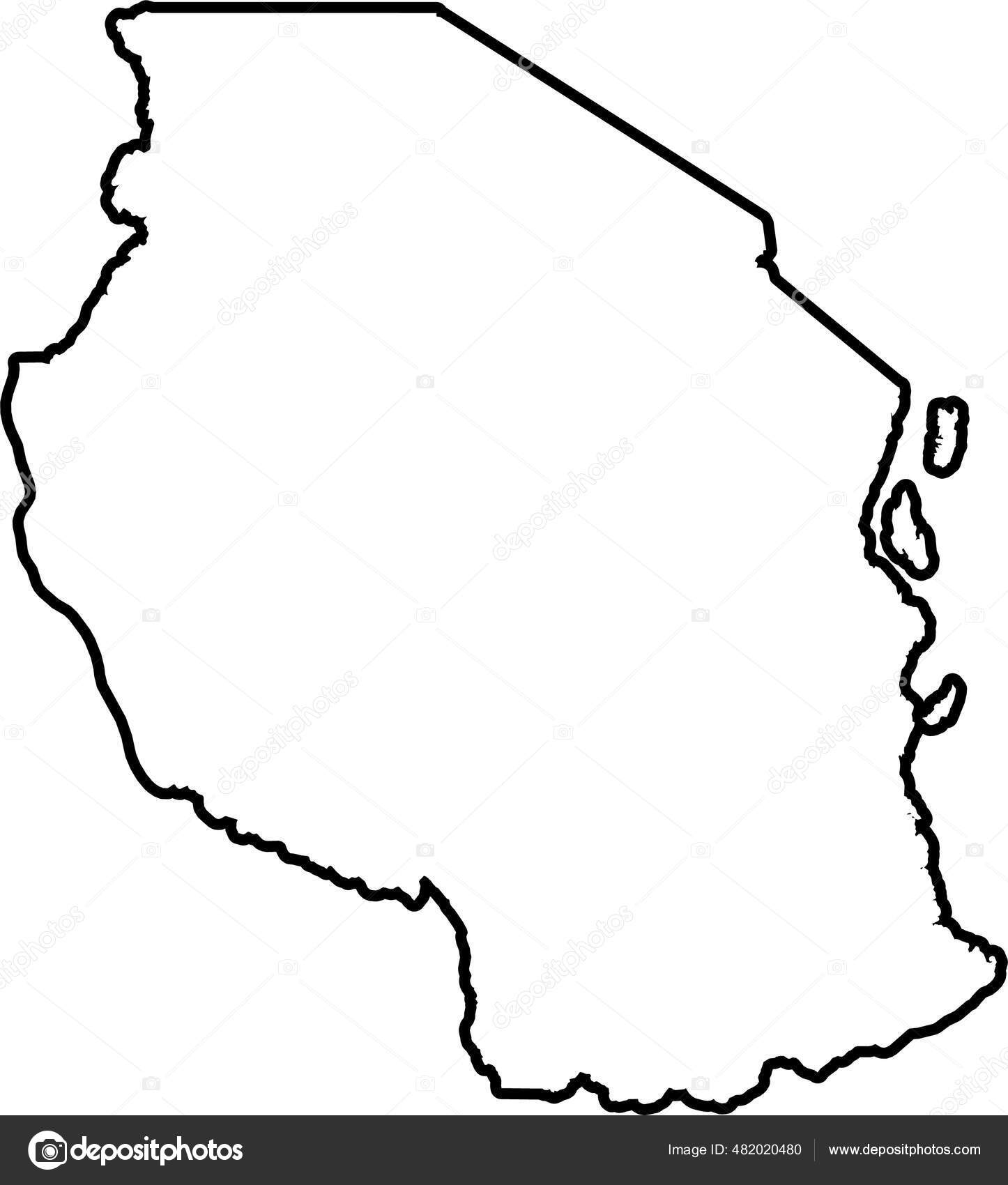 Illustrated Country Shape Stock Vector by ©PaulStringer 482020480