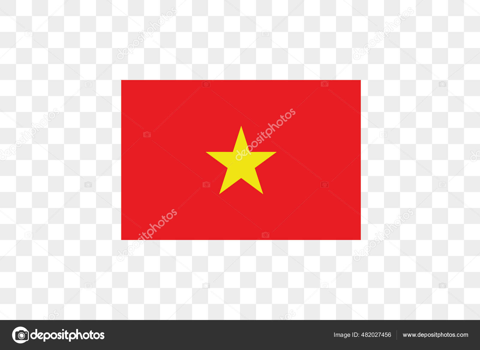 Vector Illustration Flag Transparent Background Vietnam Stock Vector by ...