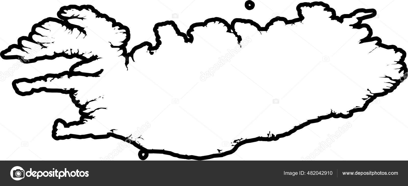 Illustrated Country Shape Stock Vector by ©PaulStringer 482042910