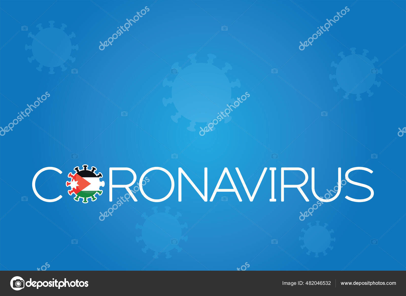 Illustrated Virus Flag Country Jordan Stock Vector by ©PaulStringer ...
