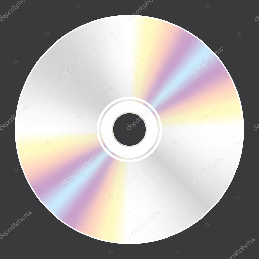 Blank Compact Disc isolated on white background Stock Photo by ...