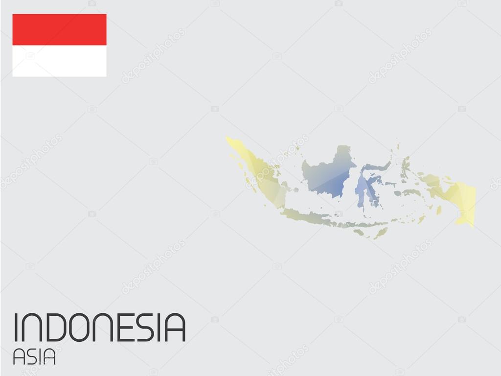 Set of Infographic Elements for the Country of Indonesia — Stock Photo ...
