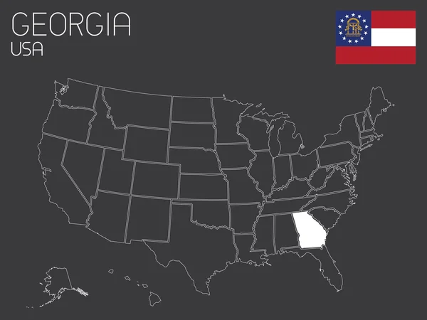 9,946,382 Georgia map usa Vector Images | Depositphotos