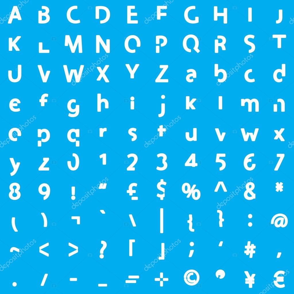 Alphabet Characters - Elements Bold — Stock Photo © PaulStringer #62234745