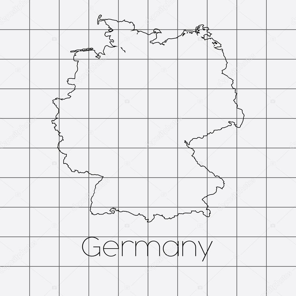 Squared Background with the country shape of Germany Stock Vector Image ...