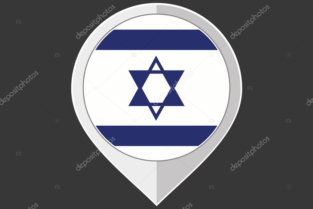 Pointer with the flag of Israel — Stock Photo © PaulStringer #83024086