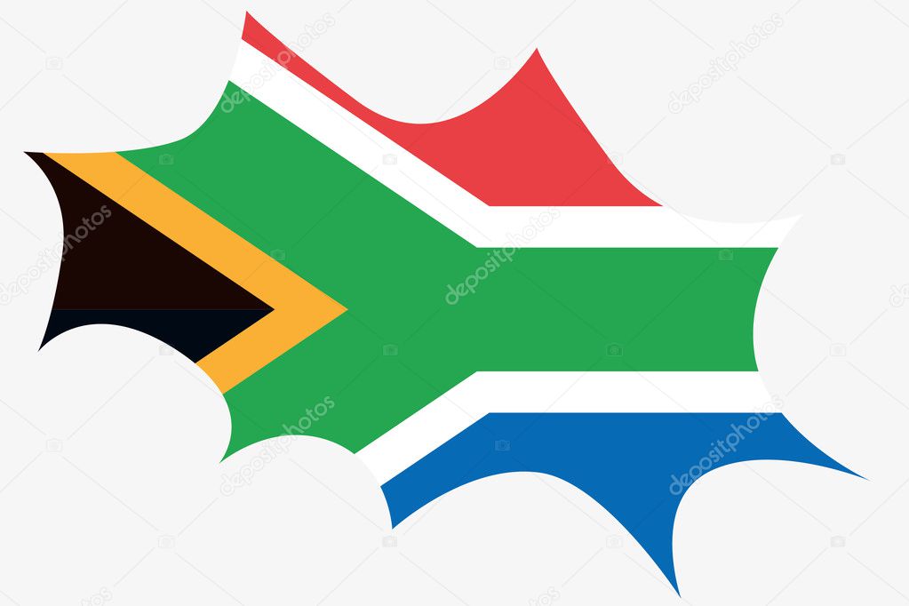 Explosion wit the flag of South Africa — Stock Photo © PaulStringer ...