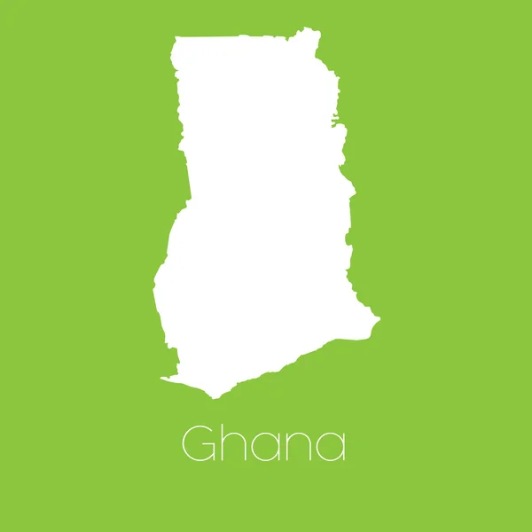 Map of the country of Ghana Stock Vector by ©PaulStringer 84251756