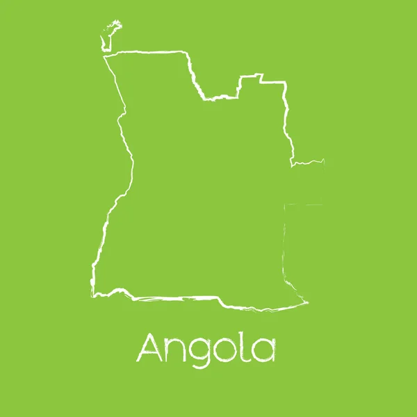 Map of the country of Angola Stock Vector by ©PaulStringer 83593400
