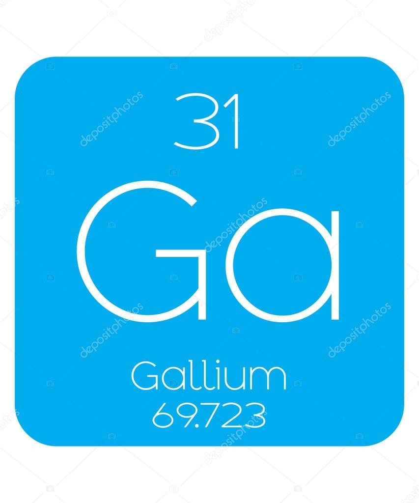 Informative Illustration of the Periodic Element - Gallium Stock Vector ...