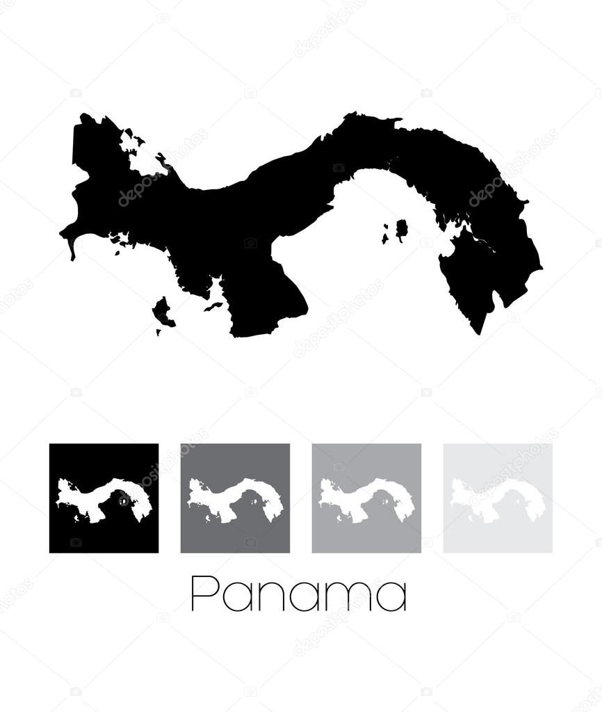 Map of the country of Panama Stock Vector by ©PaulStringer 84254254
