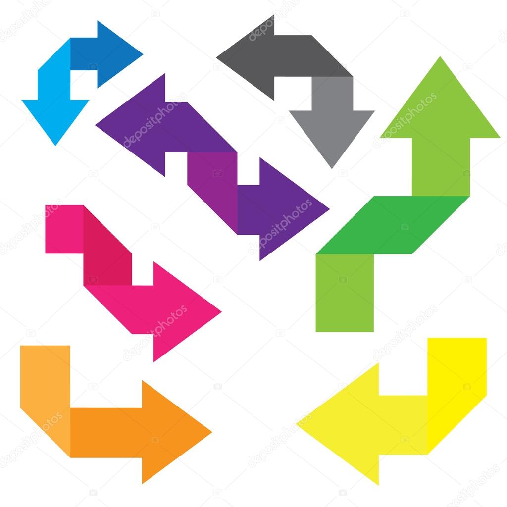 Set of arrows Stock Vector by ©PaulStringer 86419872