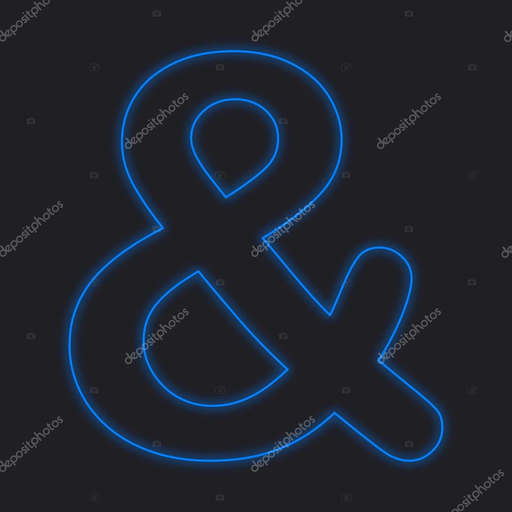 Ampersand Neon Sign