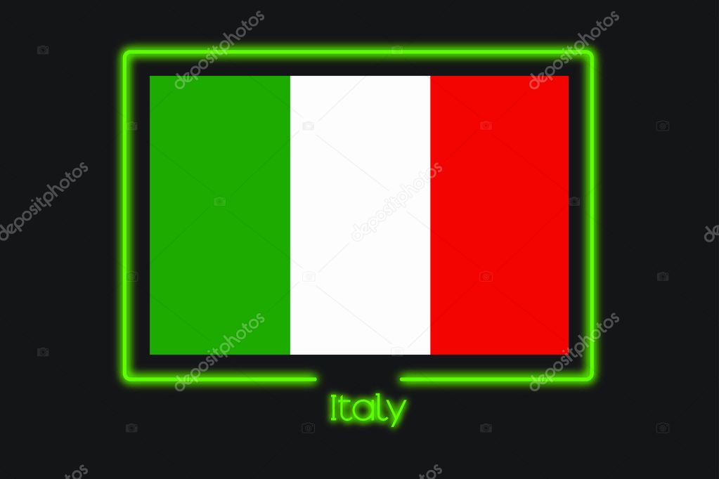 Italy Flag Outline
