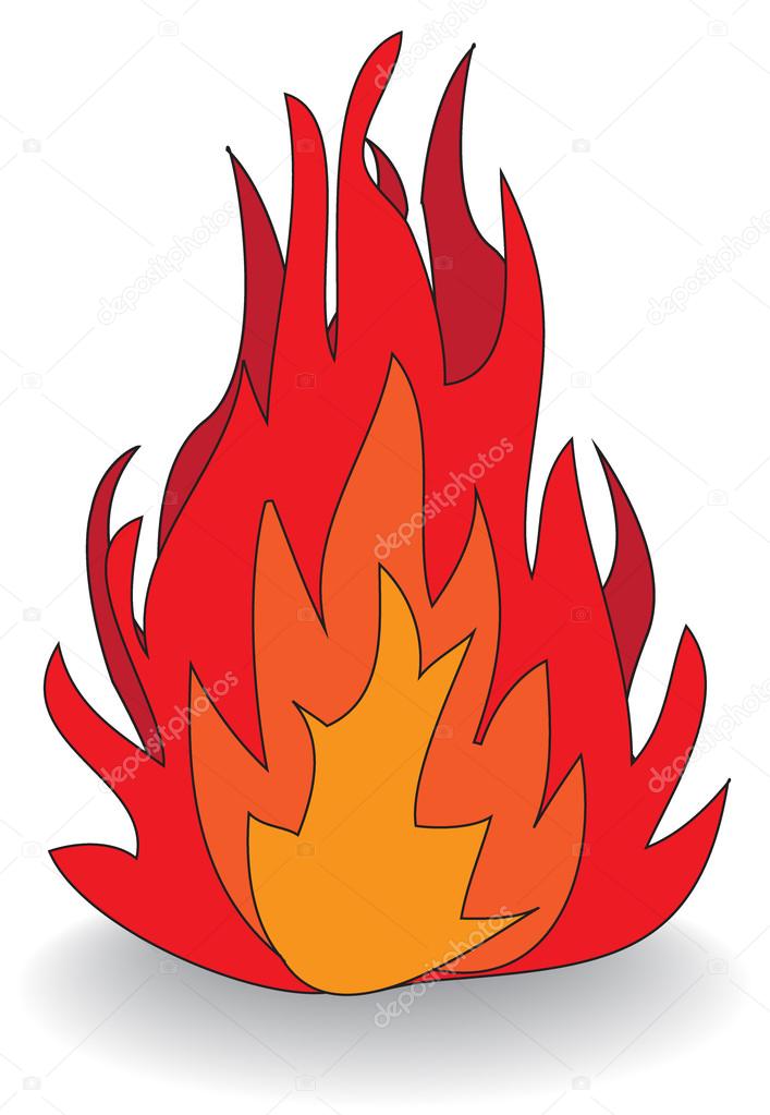 kreslený plamen — Stock Vektor © newelle #79094098